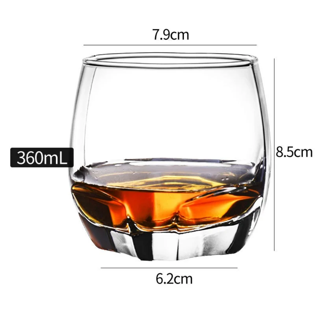 Verre à Whisky Rond 360 ml – Élégance, Robustesse & Design Classique ...